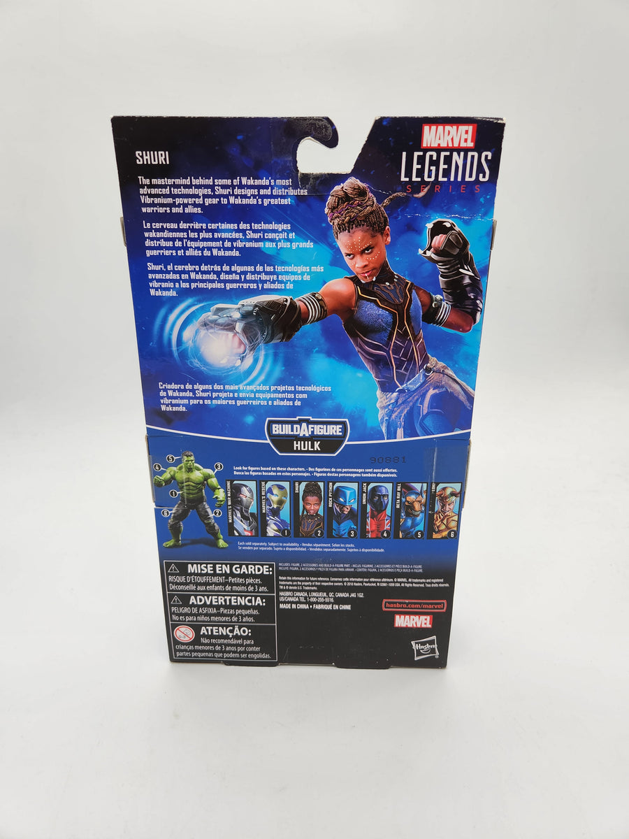 SHURI Marvel Legends Avengers Endgame Hulk BAF 6" Action Figure Black ...