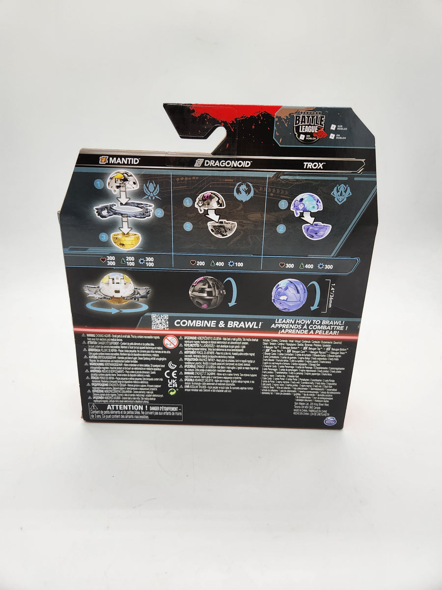 BAKUGAN Generation 3 STARTER PACK Special Attack Mantid Titaniam Drago ...