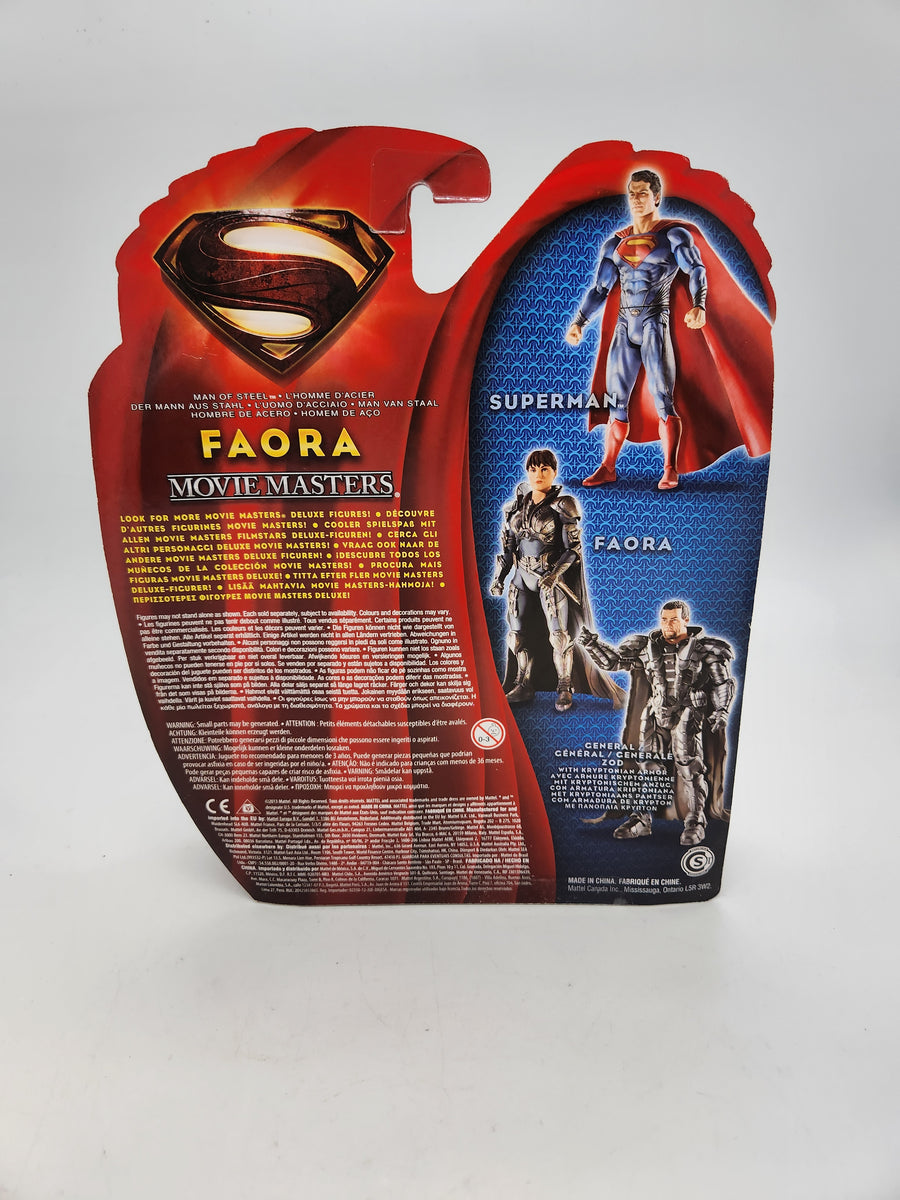 Superman Man of Steel Movie Masters Faora 6-Inch Action Figure Mattel ...