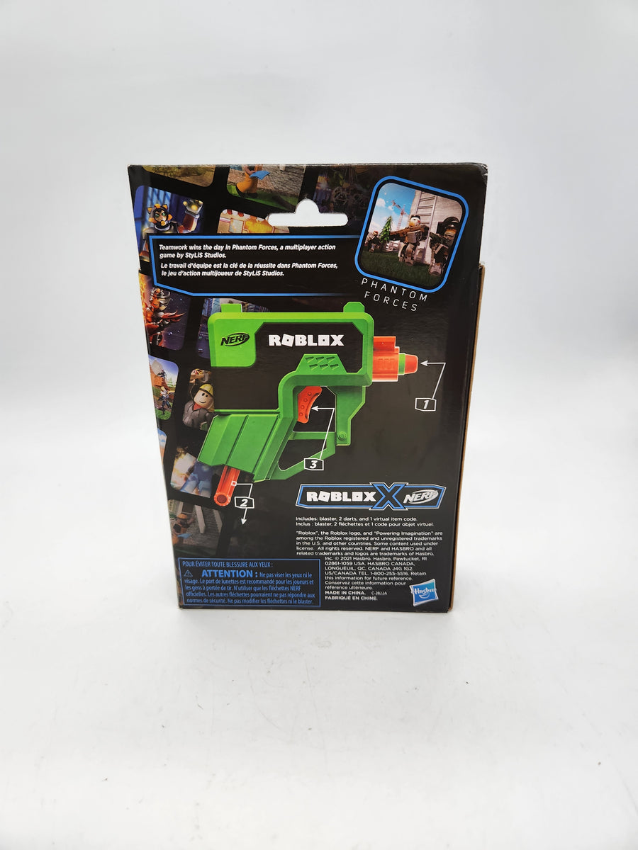 Nerf Roblox Boxy Buster & Virtual Item Code MicroShots Blaster Mini Ne ...