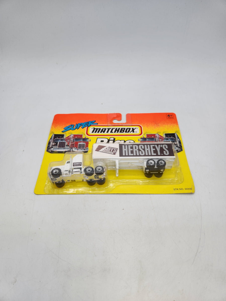 1993 Matchbox Super Rigs HERSHEY’S KENWORTH Tactor Trailer HO Scale 1 ...
