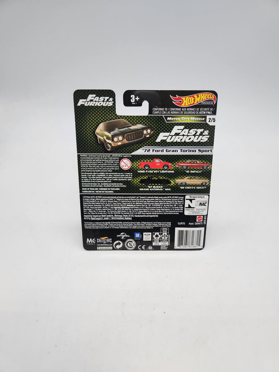 Fast & Furious Hot Wheels Premium Vehicle 2020 - 2/5 '72 Ford Gran Tor ...