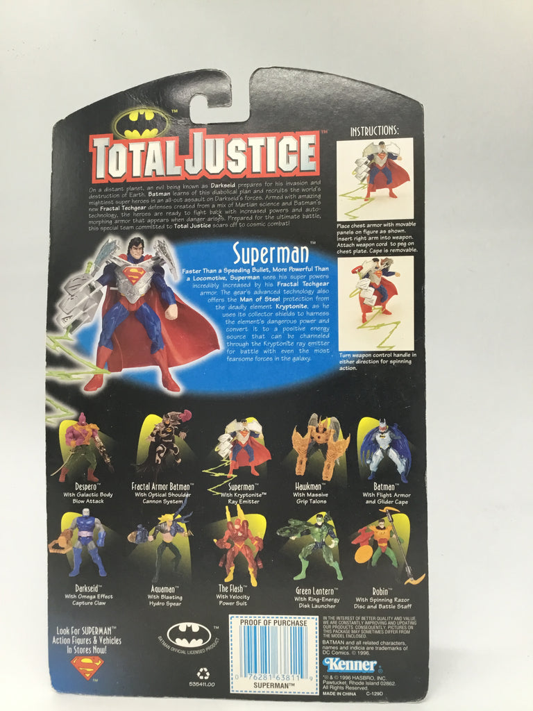 Total Justice SUPERMAN DC Comics Vintage Kenner 1996. – Toy Heaven