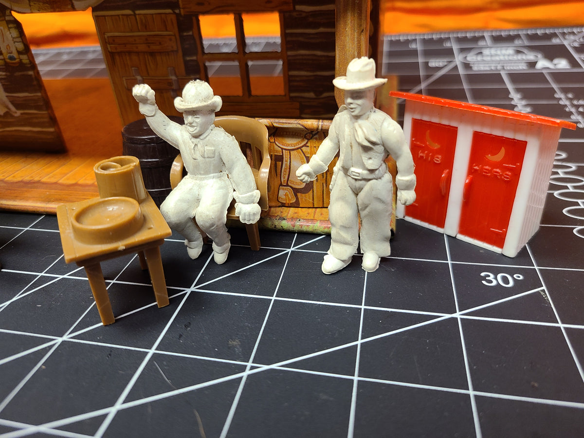 1950s Roy Rogers Rodeo Set Marx pressed steel playset – Toy Heaven